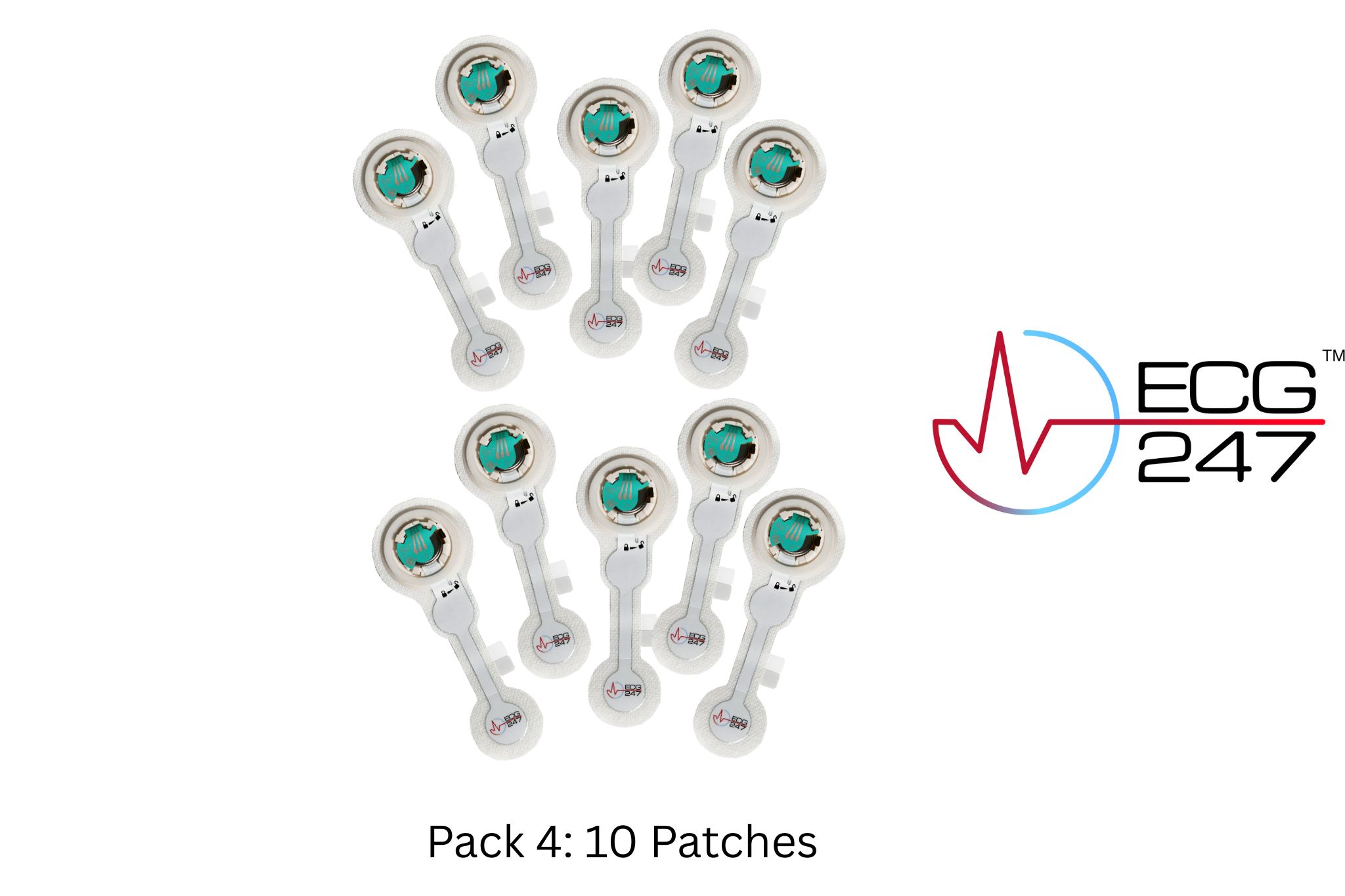 ECG247 | 10 Patches | Continuous monitoring ECG device - EGMED store ...